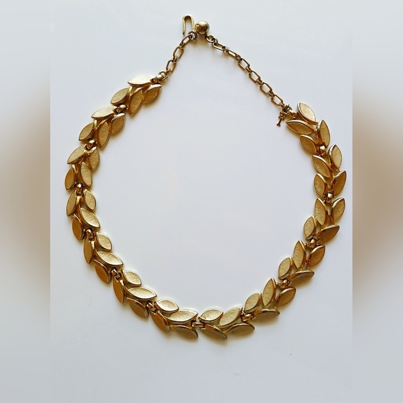 Trifari | Jewelry | Vintage Signed Trifari Leaf Design Brushed Shiny ...